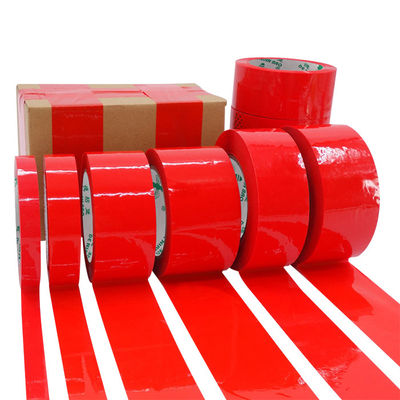 50μ Thickness Bright Red Packaging Tape For Sealing 22 Years Factory